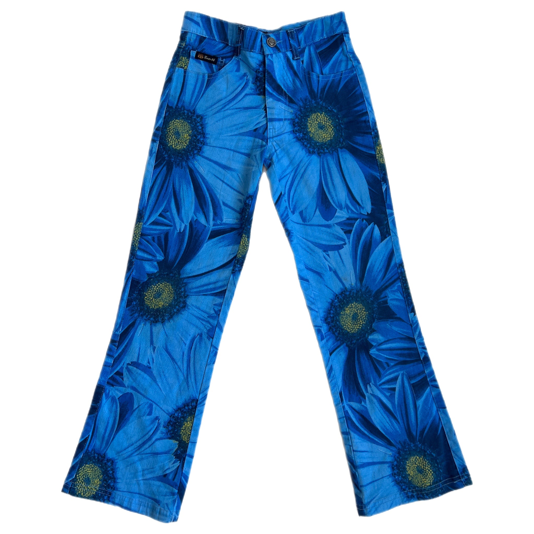 00s blue floral jean – Holy Thrift