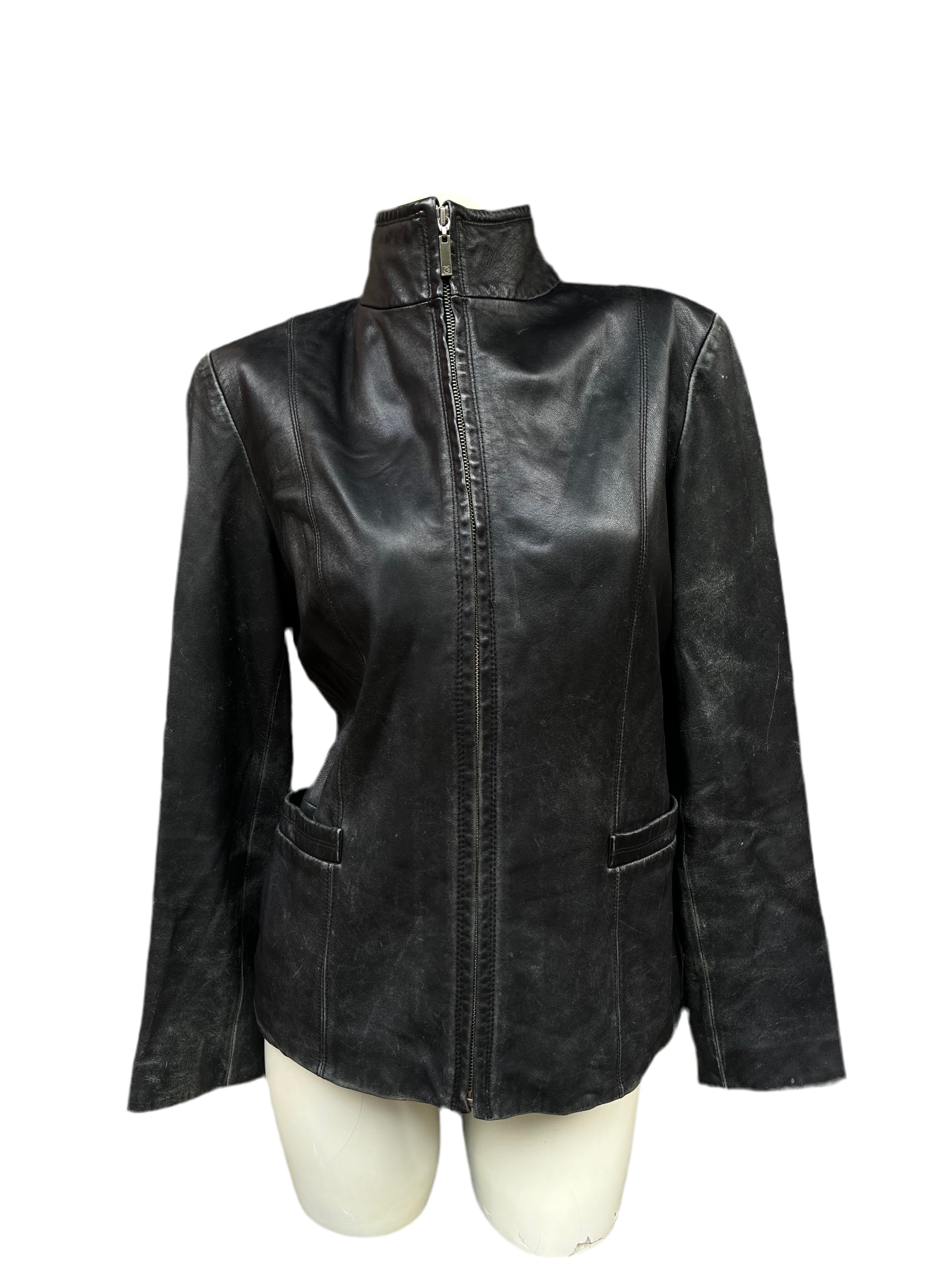 Daily Mail Leather Jacket (S/M) – Holy Thrift