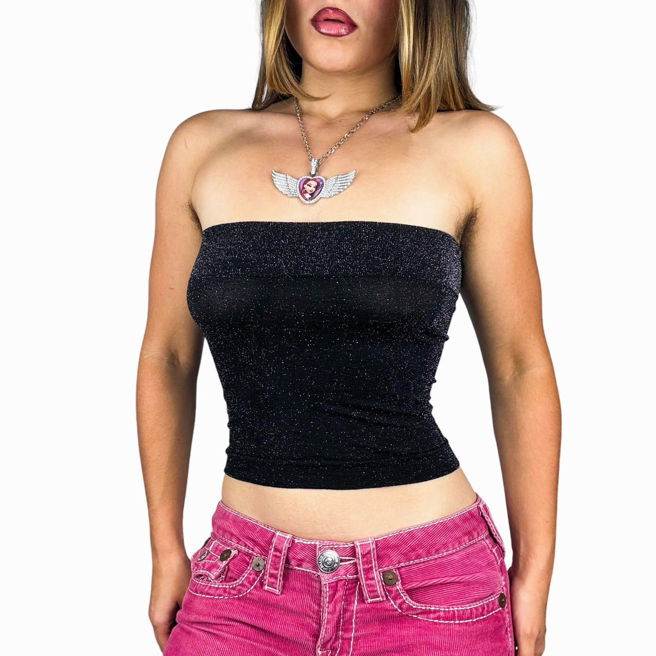 90s VS Slinky Shimmer Tube Top (S) – Holy Thrift