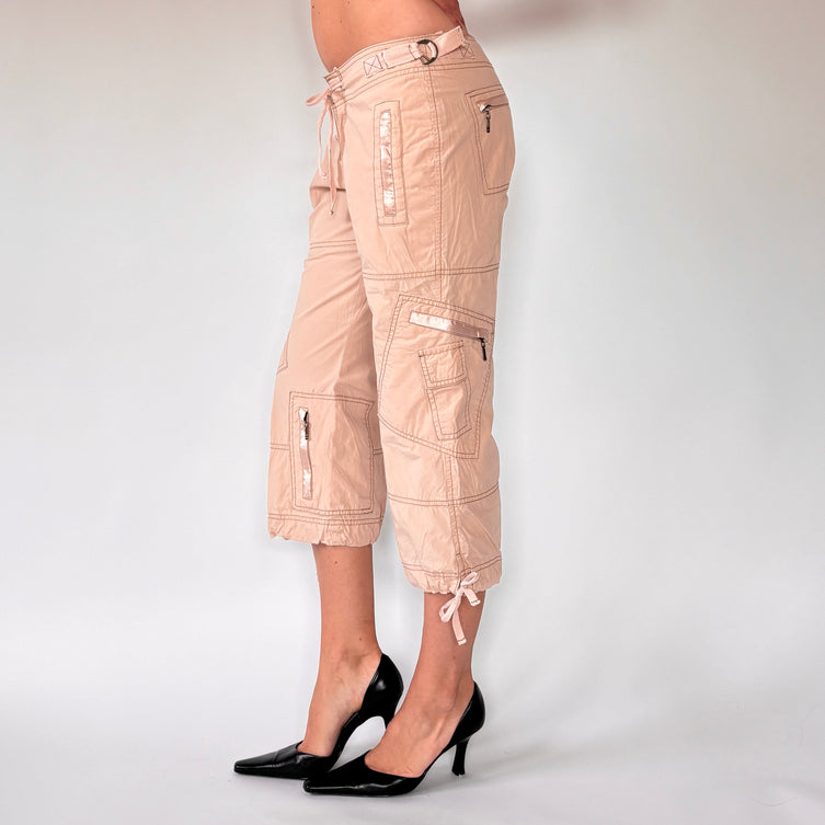 Y2K Low Rise Cargo Capris (S) – Holy Thrift