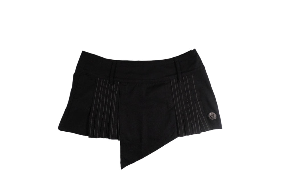 Cyberdog low waisted asymmetric micro mini skirt with circuit pattern ...