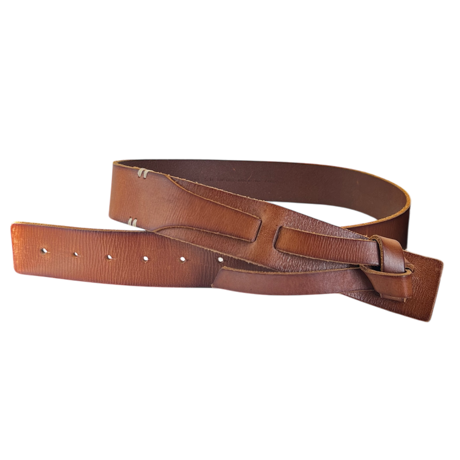 Brown Leather Twist Belt – Holy Thrift