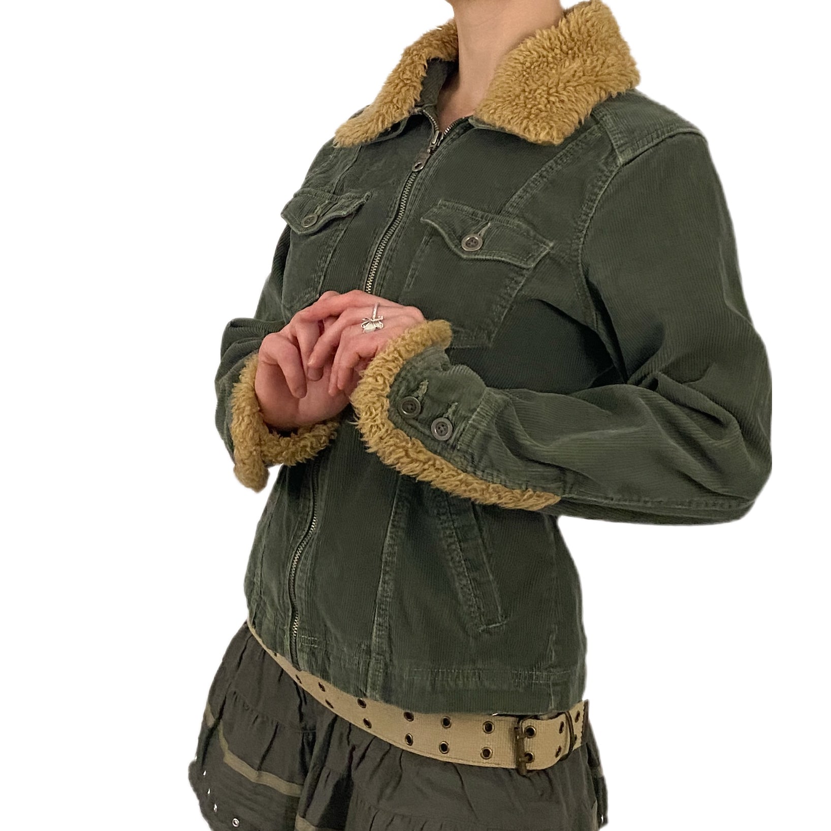 Corduroy Furry Jacket (M) – Holy Thrift