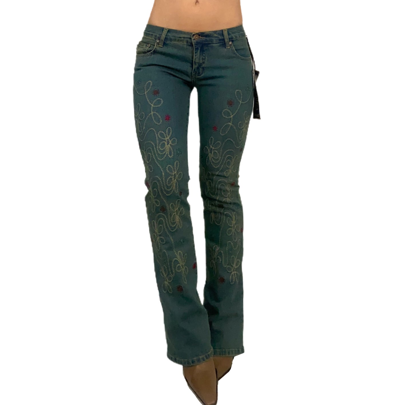 Max Studio Floral Embroidered Jeans (XS) – Holy Thrift