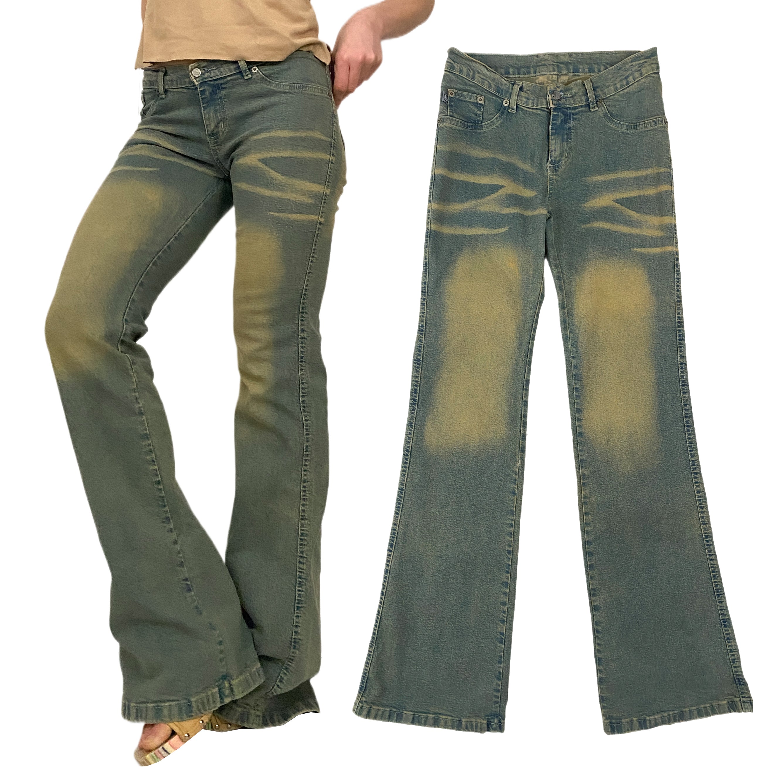 Coyote Ugly Low Rise Flares (XS) – Holy Thrift