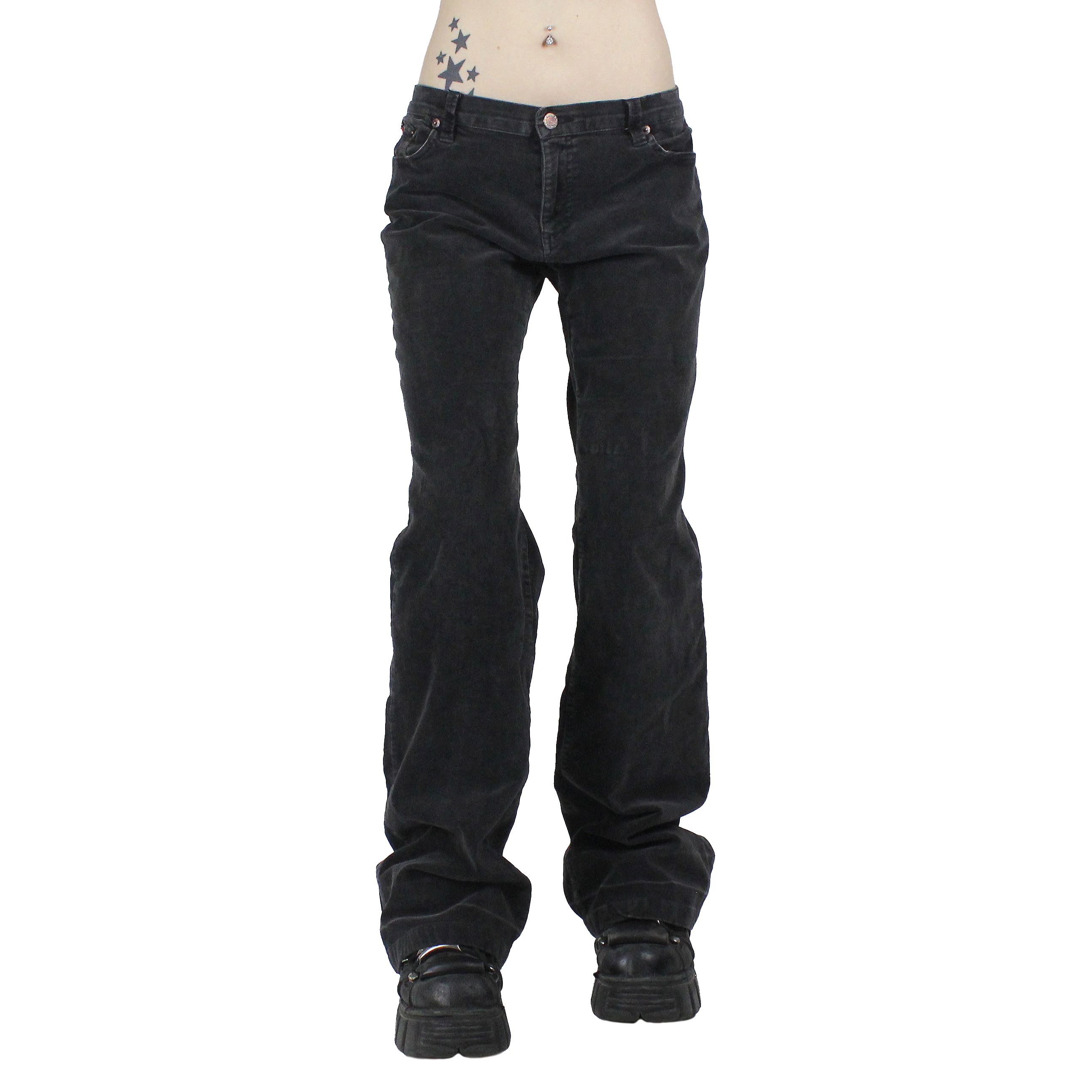 Y2K Grey Flares (M/L) – Holy Thrift