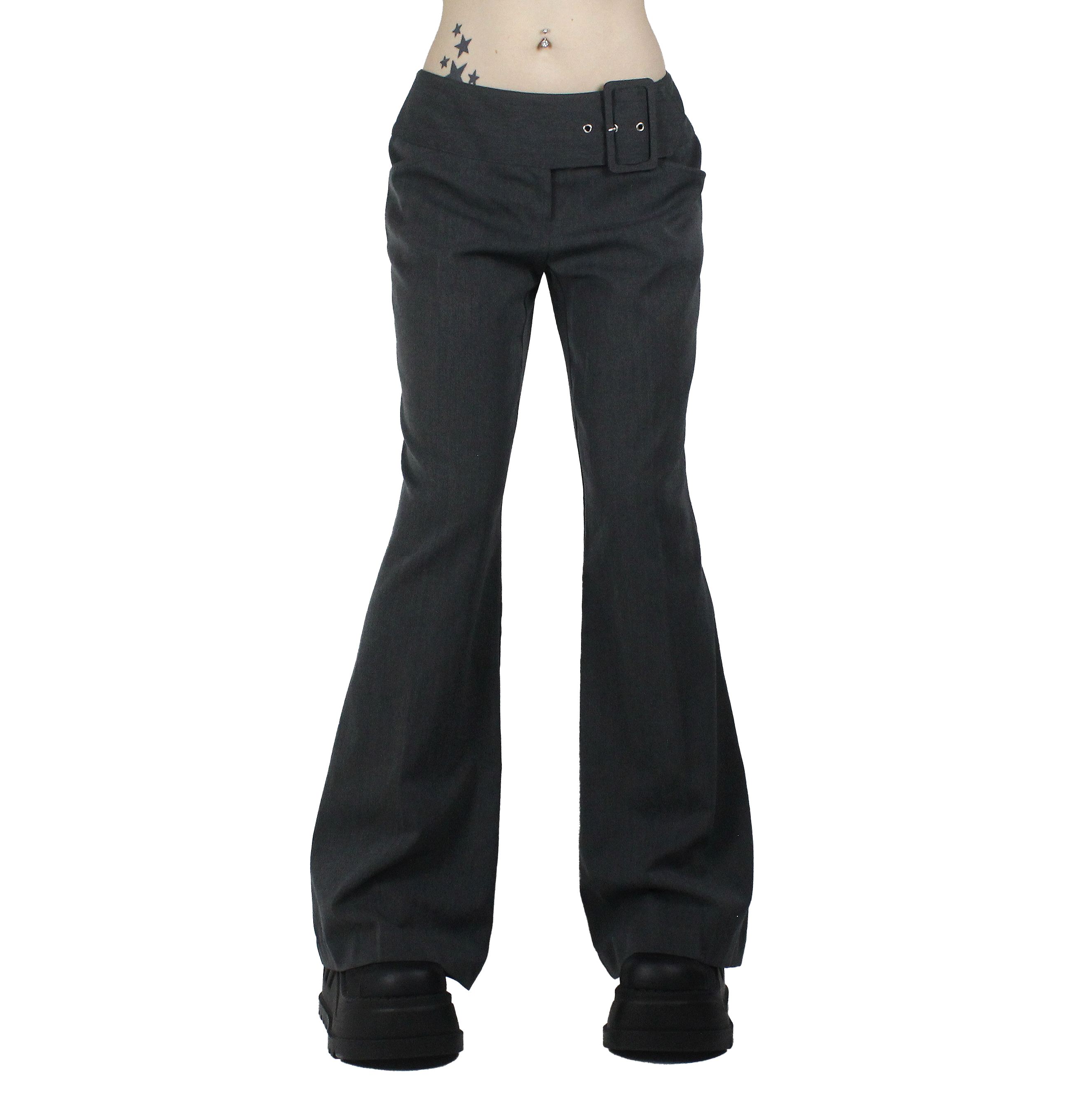 Y2K Belted Flares (XS/S) – Holy Thrift