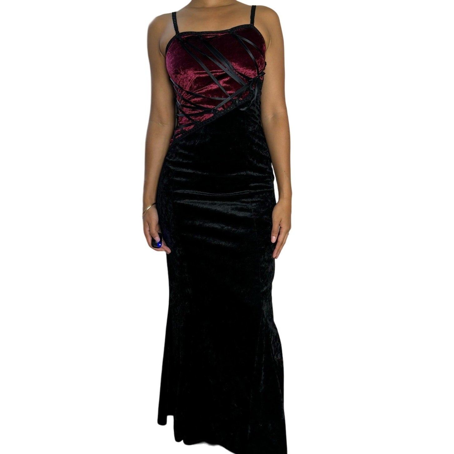 Italian Vintage velvet goth dress (XS/S) – Holy Thrift
