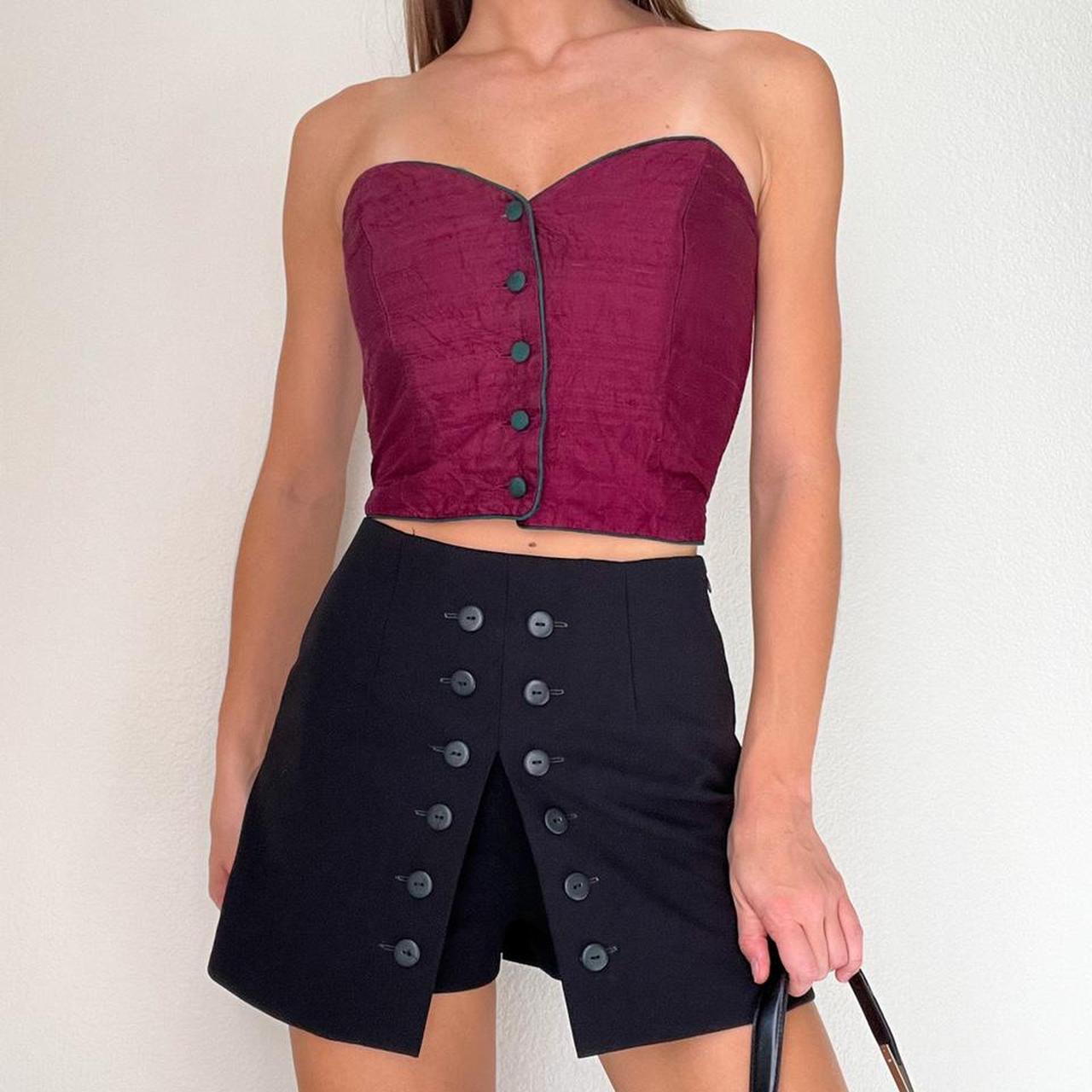 Vintage Maroon Cropped Corset – Holy Thrift