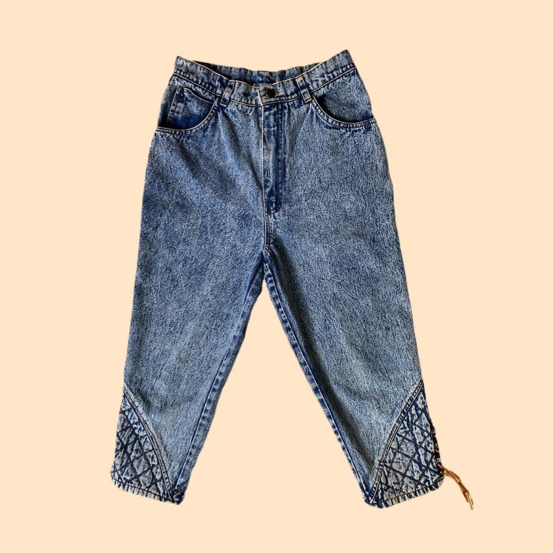 90s acid wash capris – Holy Thrift
